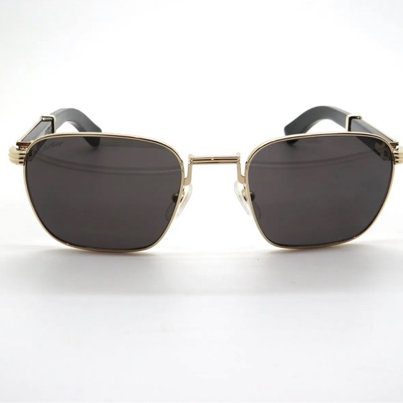 Cartier | Accessories | Cartier Buffs Ct363s 00 Goldblack Buffalo Horn ...